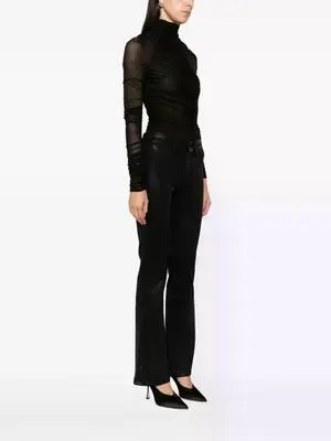 AMAZUIN Elen Sheer Ruched Top