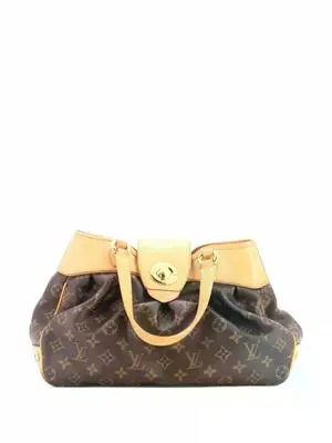LOUIS VUITTON Boetie Handbag Monogram Canvas Pm Satchel - Brown