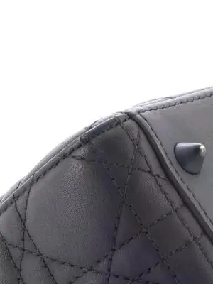 Dior Ultra Matte My Abcdior Lady Bag Cannage Quilt Calfskin Shoulder Bag - Black