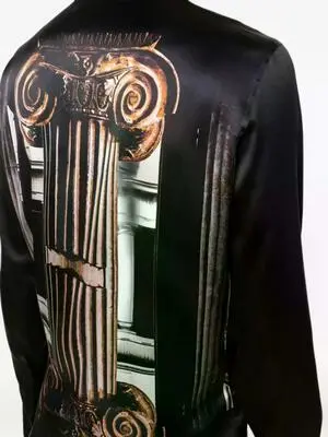 TESSITURA Graphic-print Silk-blend Shirt