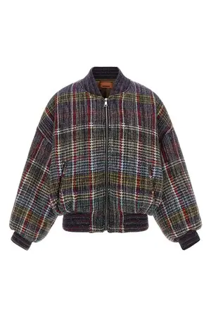 Missoni Check Pattern Bomber Jacket