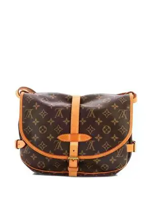 LOUIS VUITTON Saumur Handbag Monogram Canvas 30 Crossbody Bag