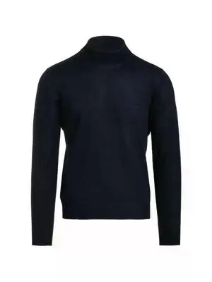 FILIPPO DE LAURENTIIS Wool Mock-neck Sweater - Blue