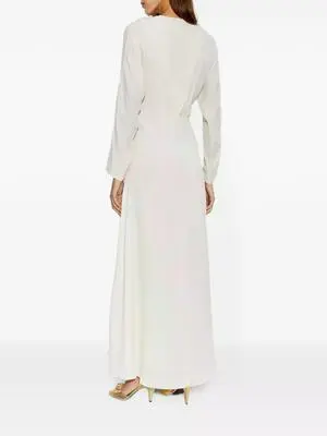 FORTE_FORTE Embellished Long-sleeve Maxi Dress
