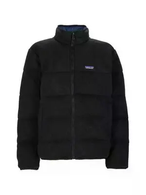 Patagonia Quilted Logo-patch Jacket - Black