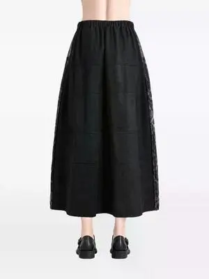 COMME DES GARÇONS TAO Lace-patchwork Pleated Midi Skirt