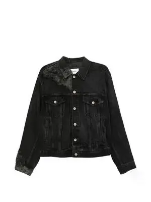 DOUBLET Embroideried Denim Jacket - Black