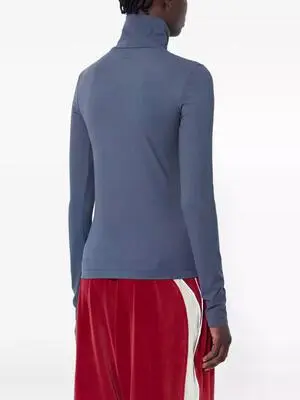 Lacoste Runway High Neck Printed Stretch T-shirt