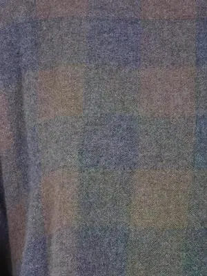 DANIELA GREGIS Check-pattern Boat-neck Sweater