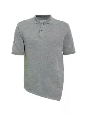 Comme Des Garçons Asymmetric Wool Polo Shirt