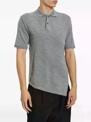 Comme Des Garçons Asymmetric Wool Polo Shirt