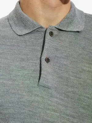 Comme Des Garçons Asymmetric Wool Polo Shirt