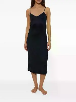 Hanro Satin Deluxe Slip Nightdress - Black