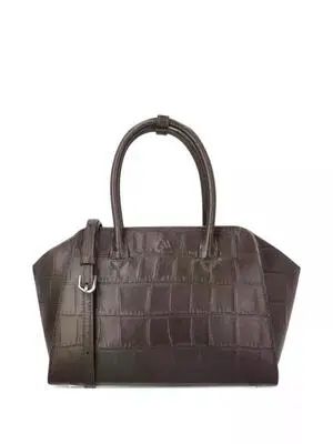 KAAI Mini Voyager Leather Tote Bag - Brown