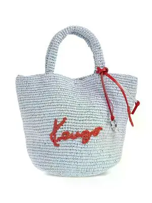 Kenzo Small Embroidered Logo Tote Bag - Blue