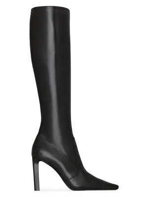 Saint Laurent Francoise Boots In Smooth Leather
