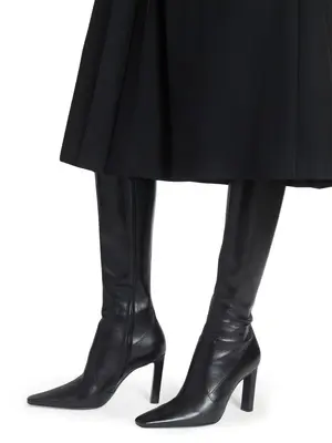 Saint Laurent Francoise Boots In Smooth Leather