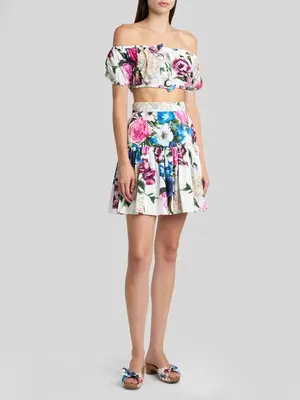Dolce & Gabbana Floral Studded Platform Sandals