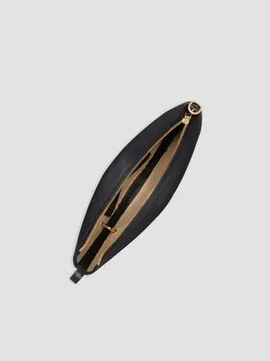 Tory Burch Pierced Leather Crossbody Bag - Black