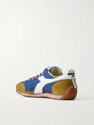 JW Anderson Diadora Equipe Leather And Suede-trimmed Shell Sneakers