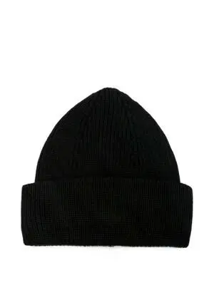 ROBERTO COLLINA Ribbed-knit Beanie Hat - Black