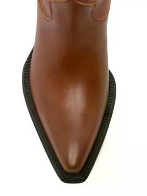 Chloé Azelan Shearling-trim Leather Boots