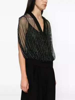 Sportmax Spxtaro Crystal-embellished Top
