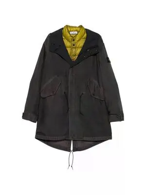 Stone Island Check-print Reversible Parka