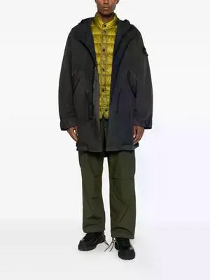 Stone Island Check-print Reversible Parka