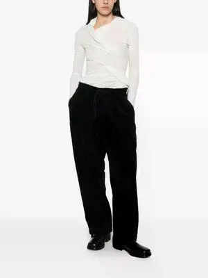 Y3 Velvet-effect Trousers
