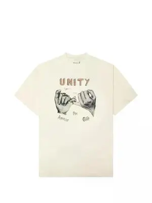 HONOR THE GIFT Unity Graphic-print T-shirt - Neutrals