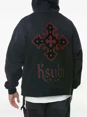 Ksubi Paise Embroidered Zip-up Hoodie
