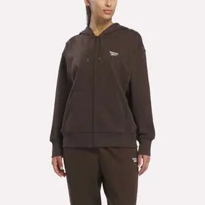 REEBOK Oversized Full-zip Hoodie - Vector Espresso
