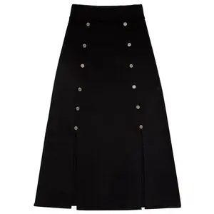 PERALUNA Blake Midi Knitted Skirt - Black