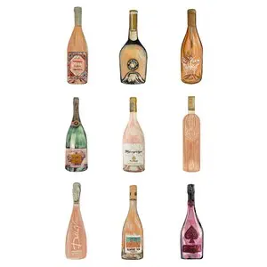JOHANNA FLEMING Neutrals Royal Rosé Fine Art Print A3 - White/grey