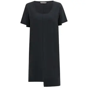 PERALUNA Fine Knitted Mini Summer Dress In Anthracite - Grey