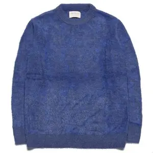 PERALUNA Eclipse Knit Fully Tie Die Fluffy Jumper For In Cobalt - Blue