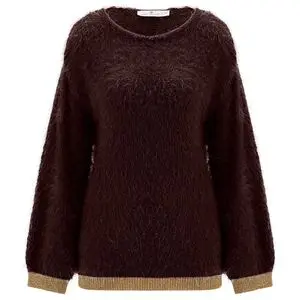 PERALUNA De Ville Fluffy Pullover Glitter Sweater