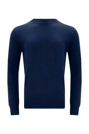PERALUNA Basic Crew Neck Knitwear Pullover Navy - Blue