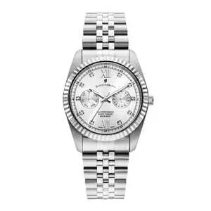 JACQUES DU MANOIR Swiss Made Inspiration Multi Function Sunray Dial Watch On Jubilee Bracelet