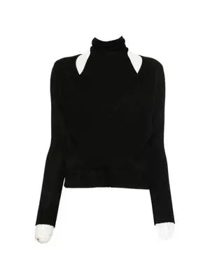 Gimaguas Cut-out Wrap-style Sweater - Blue