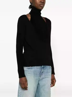 Gimaguas Cut-out Wrap-style Sweater