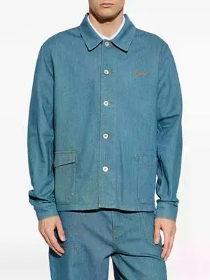 Kenzo Embroidered-logo Denim Jacket