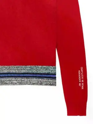 JW Anderson V-neck Striped-trim Sweater