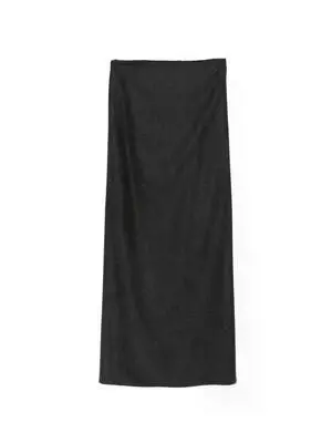 Dusan Sarong-style Flannel Skirt