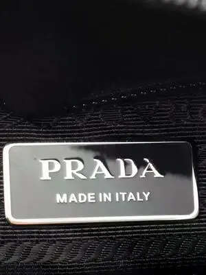 Prada 2020s Vela Saffiano Logo-plaque Shoulder Bag