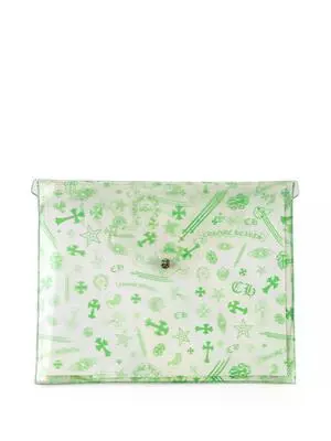 Chrome Hearts Logo-print Clutch Bag - White