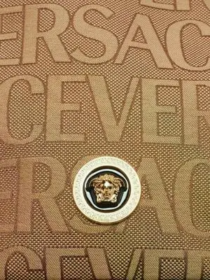 Versace Logo-pattern Messenger Bag