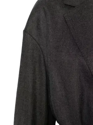 Brunello Cucinelli Long-sleeve Belted Blazer Grey