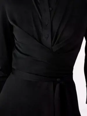 Diane Von Furstenberg Sana Belted Wrap-style Midi Dress - Black